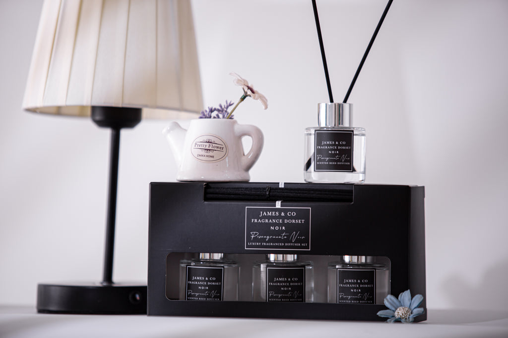 Special Edition: Pomegranate Noir Reed Diffuser Gift Set – James & Co Fragrance