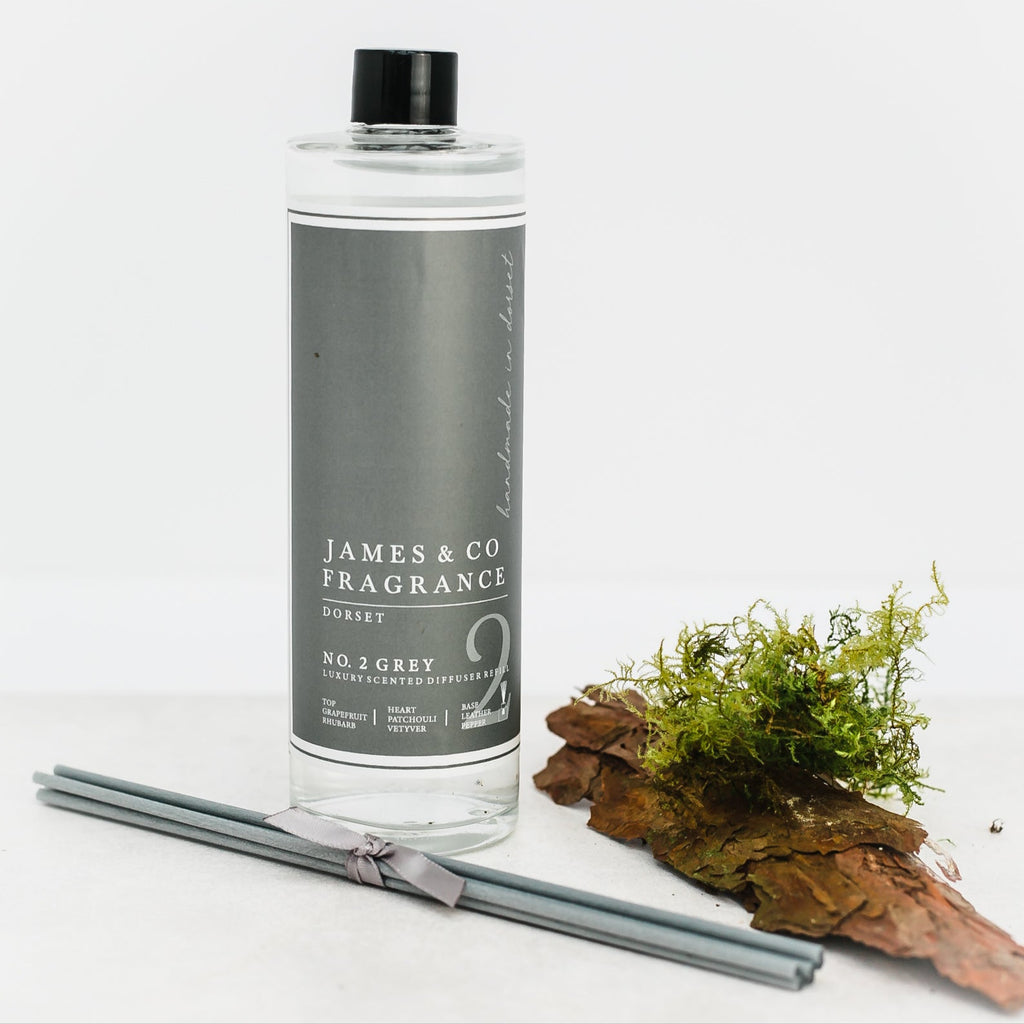 No. 2 Grey Diffuser Refill Oil – James & Co Fragrance